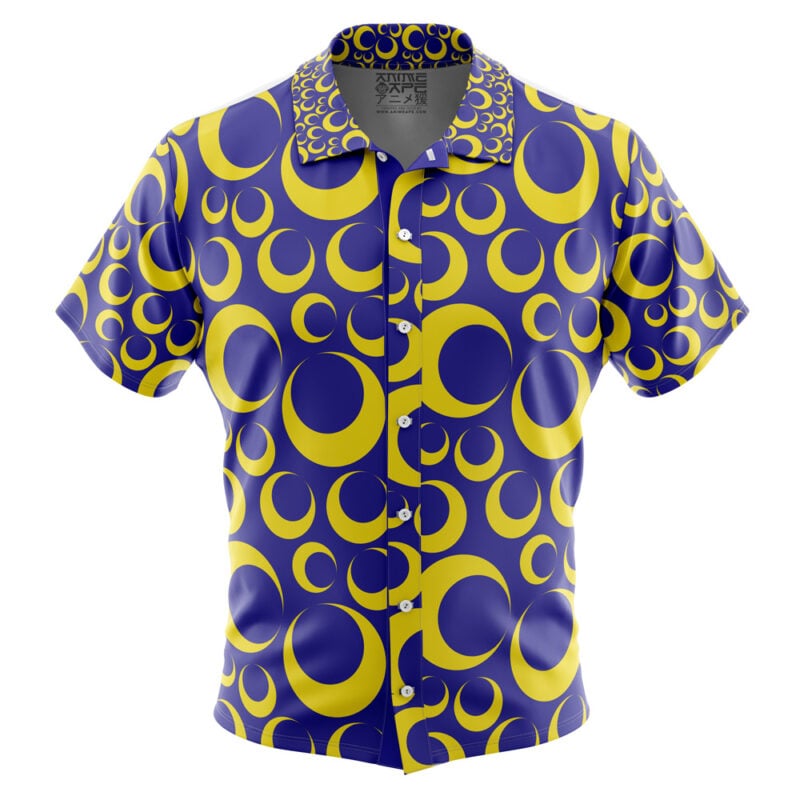Crescent Moon Sailor Moon Button Up Hawaiian Shirt Anime Ape