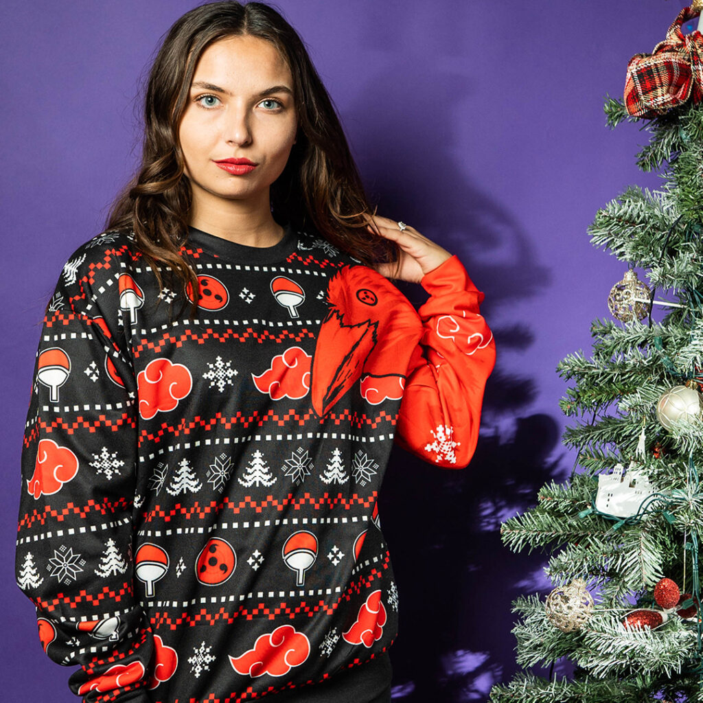 Akatsuki Itachi Symbolic Crows Christmas Sweater | Anime Ape