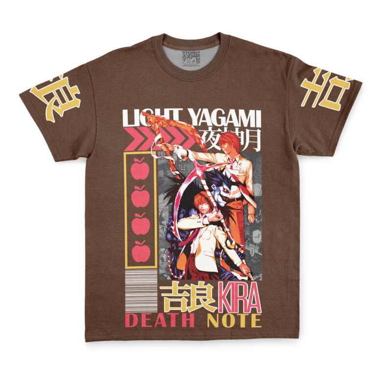 Light Yagami Death Note Streetwear T-Shirt | Anime Ape
