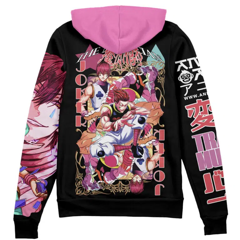 Hisoka V2 Hunter x Hunter Streetwear Zip Hoodie Jacket | Anime Ape