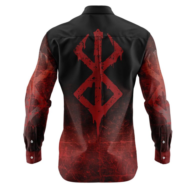 Brand of Sacrifice Berserk Long Sleeve Button Up Shirt | Anime Ape