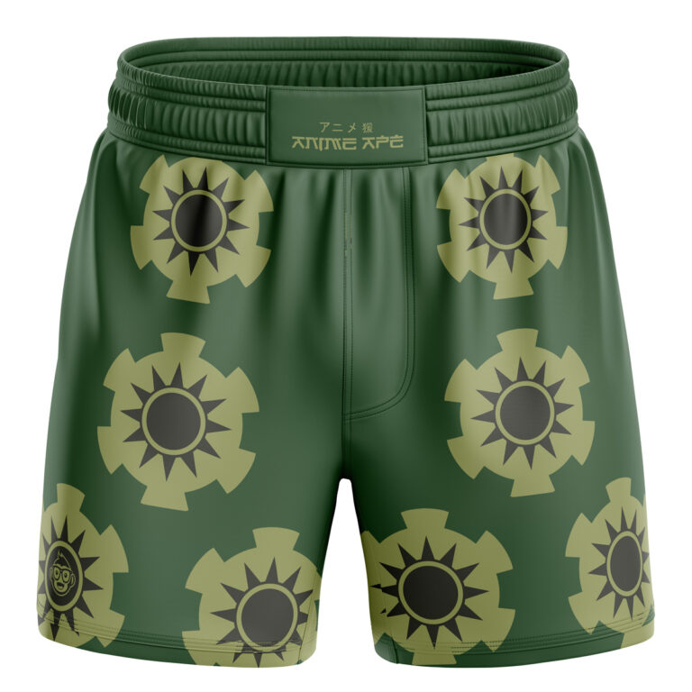 Zoro Wano pattern One Piece BJJ MMA Fight Shorts | Anime Ape