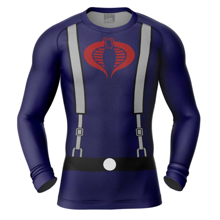 Cobra Trooper Cartoon Version GI Joe Long Sleeve Rash Guard Compression ...