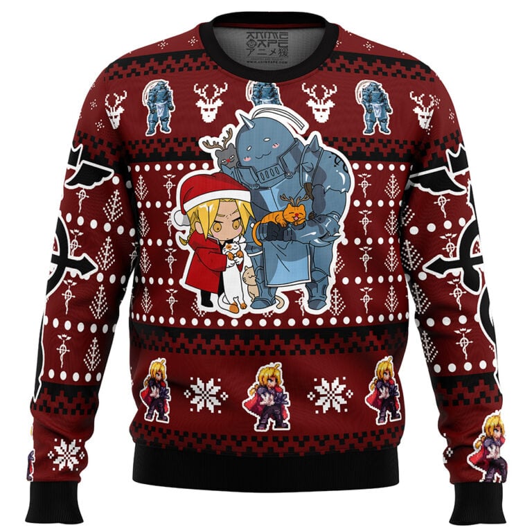 Christmas Edward and Alphonse Fullmetal Alchemist Ugly Christmas ...
