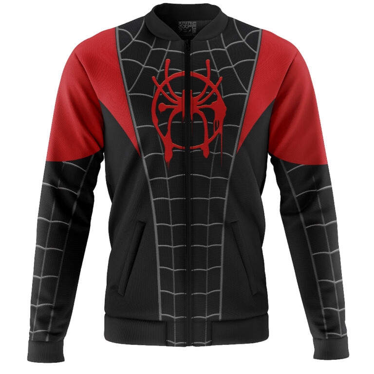 Miles Morales Spiderman Marvel Casual Bomber Jacket | Anime Ape