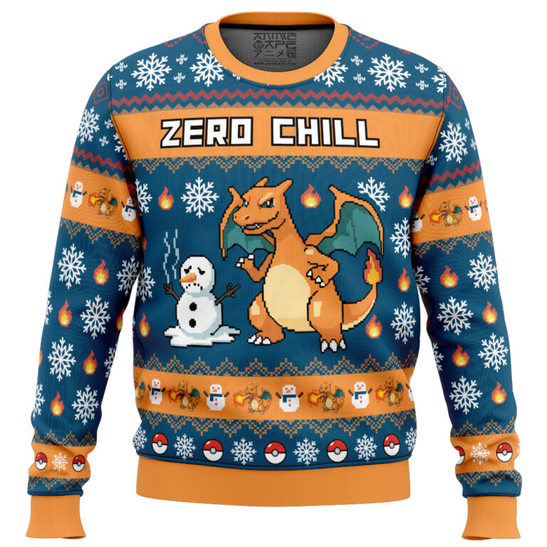 Charizard Zero Chill Pokemon Ugly Christmas Sweater | Anime Ape