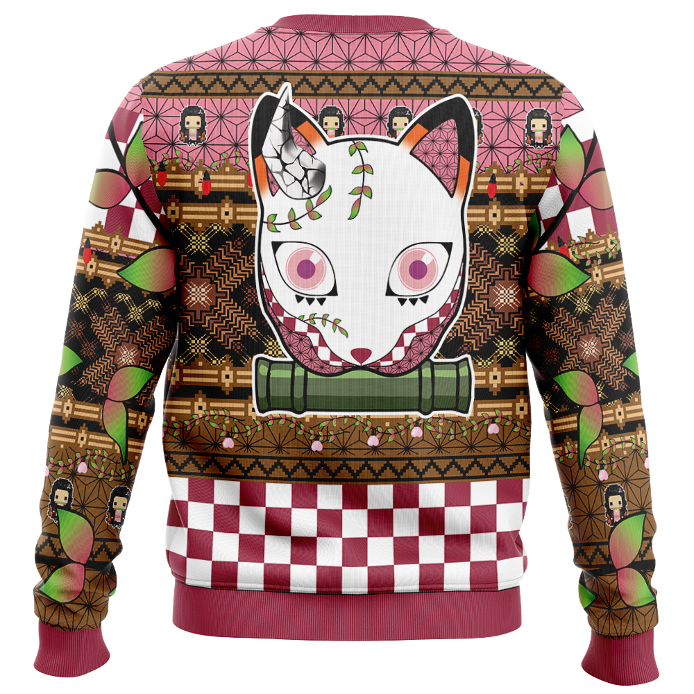 Nezuko Kamado V2 Demon Slayer Ugly Christmas Sweater | Anime Ape