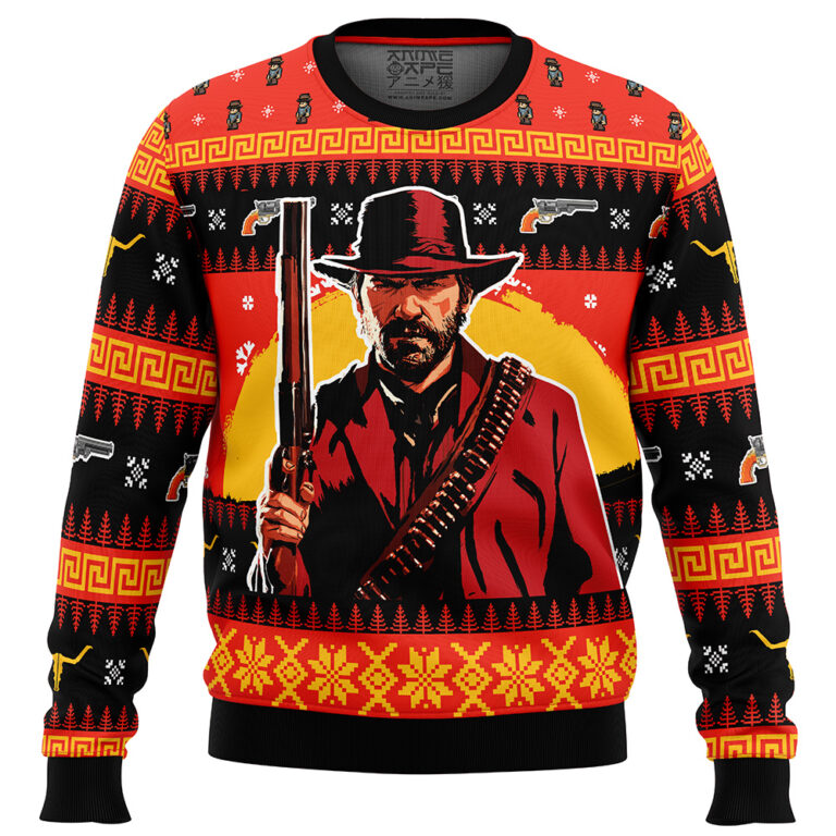 Arthur Morgan Red Dead Redemption 2 Ugly Christmas Sweater | Anime Ape