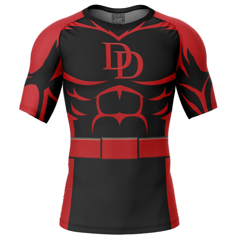 Daredevil Marvel Comics Short Sleeve Rash Guard Compression Shirt ...