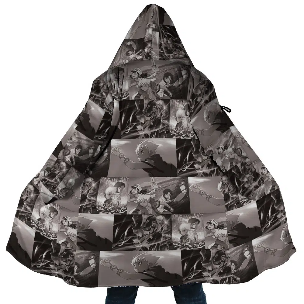 Panels Pattern Kiba Dream Cloak Coat | Anime Ape