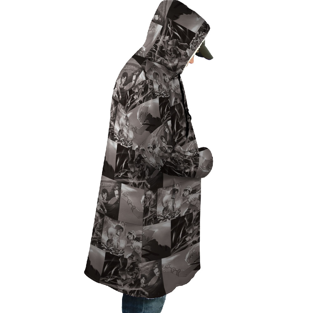 Panels Pattern Kiba Dream Cloak Coat | Anime Ape