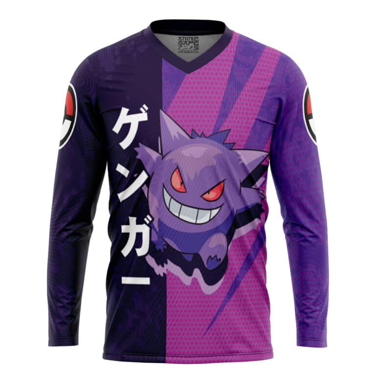Gengar Attack Pokemon Hockey Jersey | Anime Ape