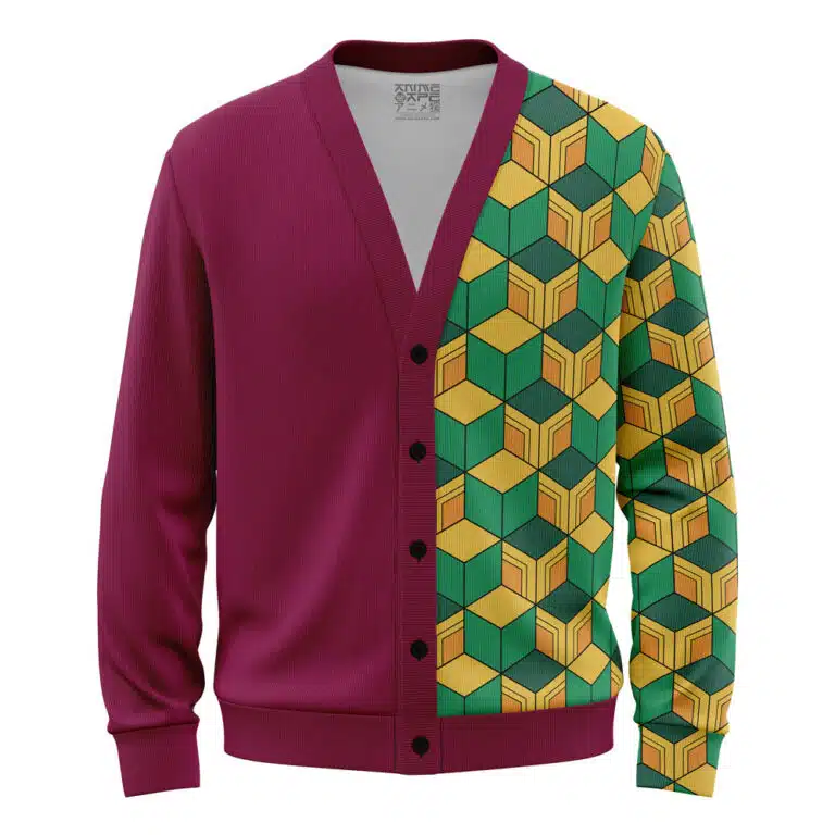 Giyu Tomioka Demon Slayer Knitted Cardigan Sweater | Anime Ape