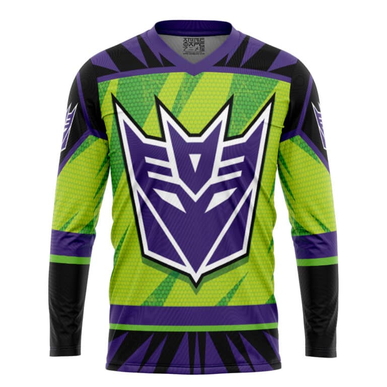 Decepticons V2 Transformers Hockey Jersey | Anime Ape