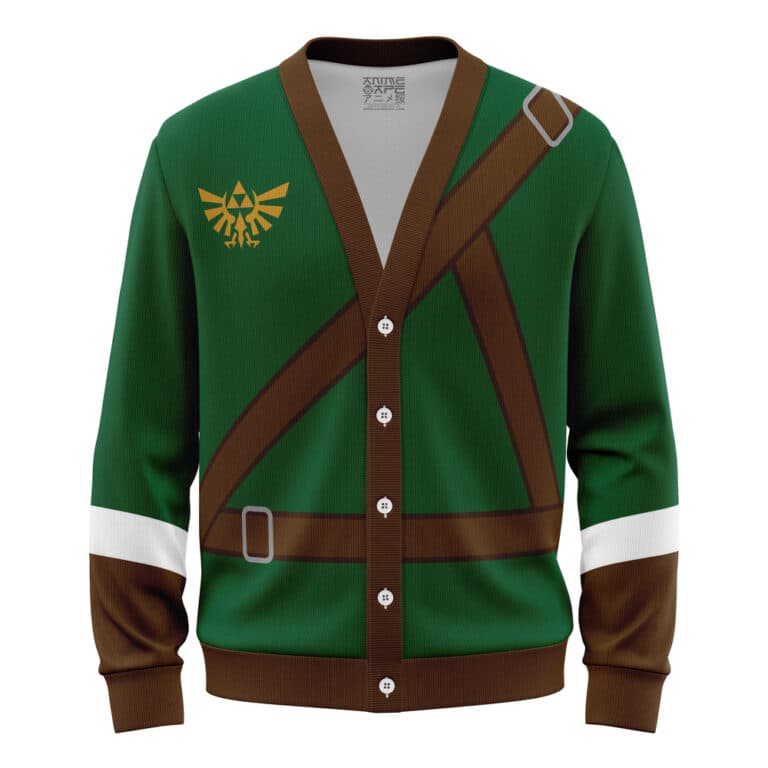 Zelda Shield The Legend of Zelda Knitted Cardigan Sweater | Anime Ape