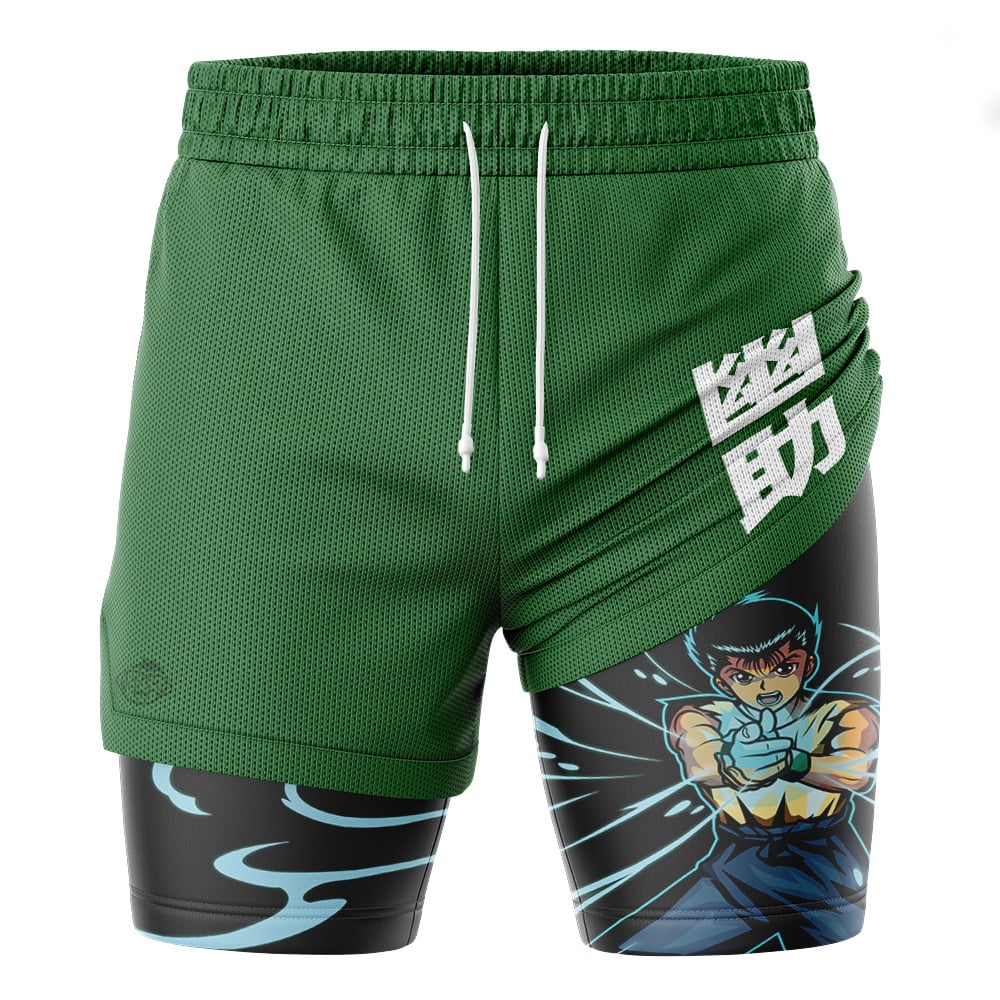 Yusuke Urameshi Yuyu Hakusho 2-in-1 Performance Shorts | Anime Ape