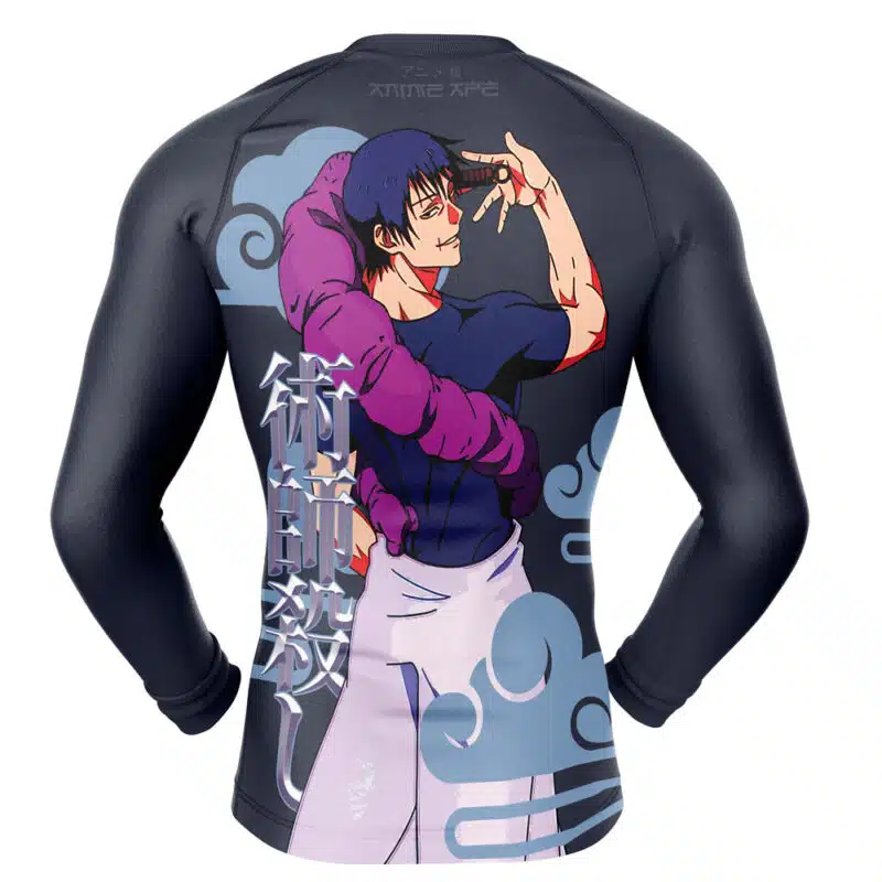 Fushiguro Toji Jujutsu Kaisen Long Sleeve Rash Guard Compression Shirt ...